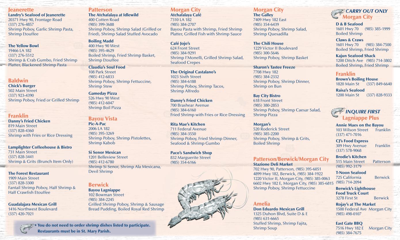 Shrimply Delicious Food Trail - cajuncoast.com